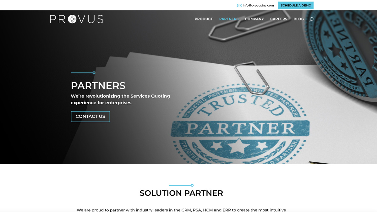 Services Quoting Partners | Provus
